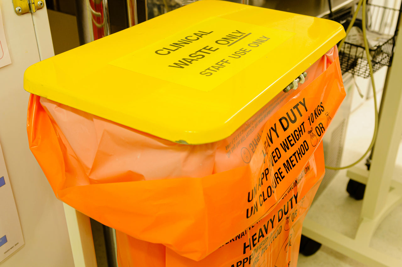 Orange Clinical Waste Sacks | Tamper Evident Security Seals | JW Products